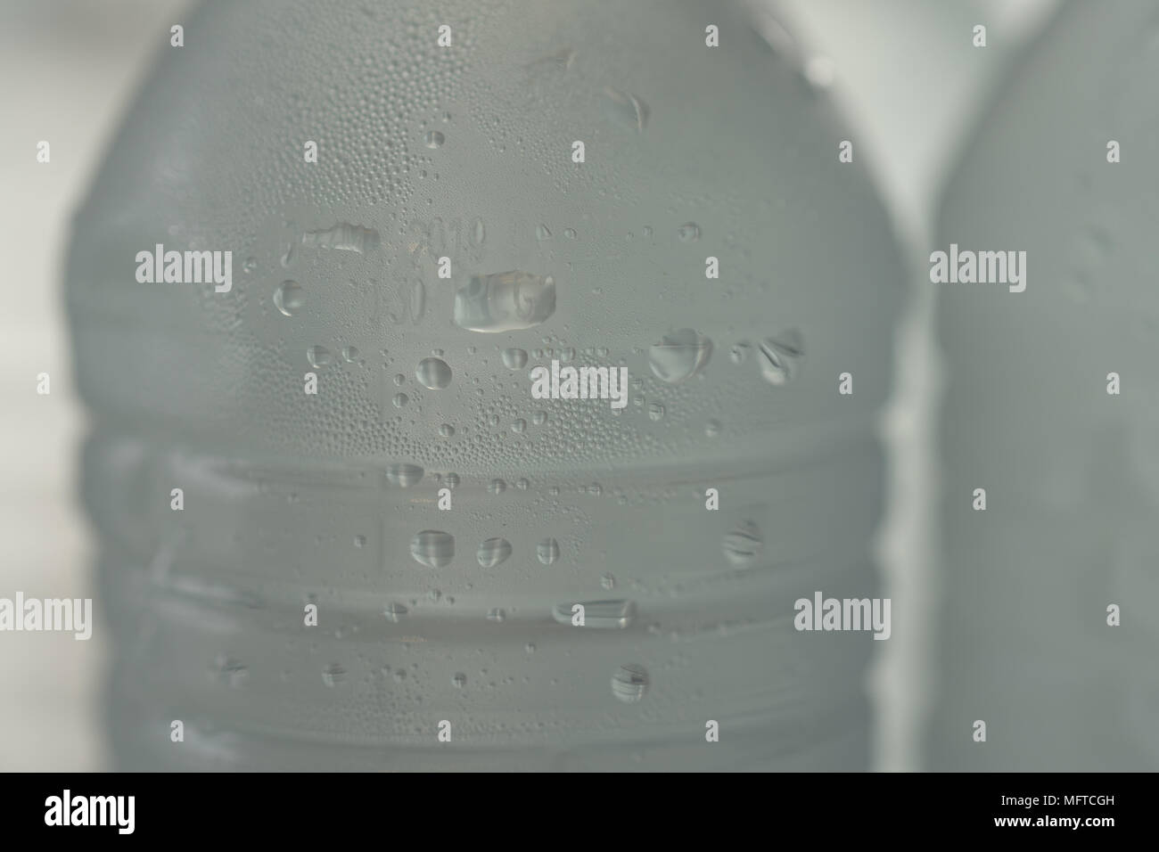 Iced water with condensation for refreshment after exercise Stock Photo ...