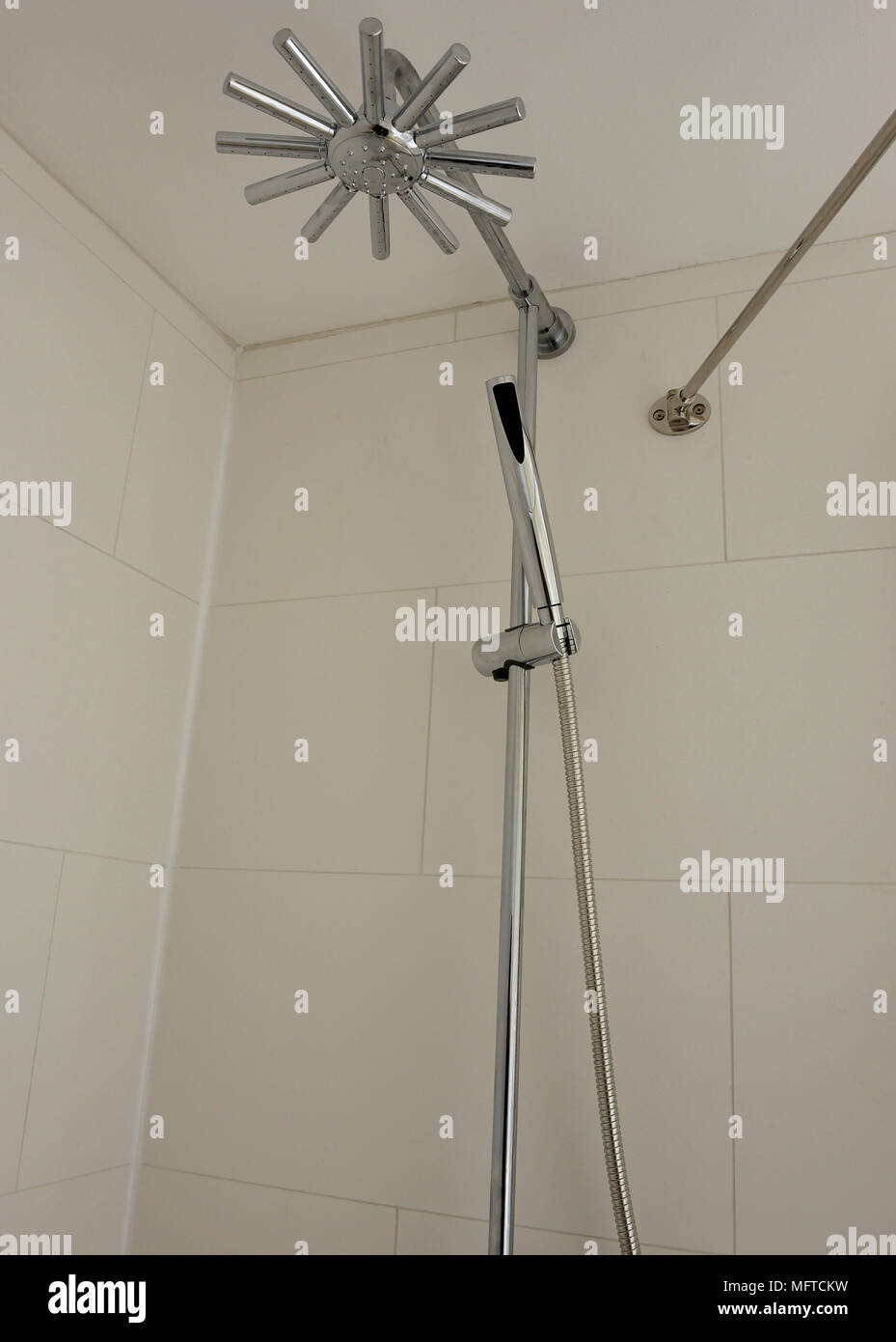 Modern shower tap fitting Stock Photo - Alamy