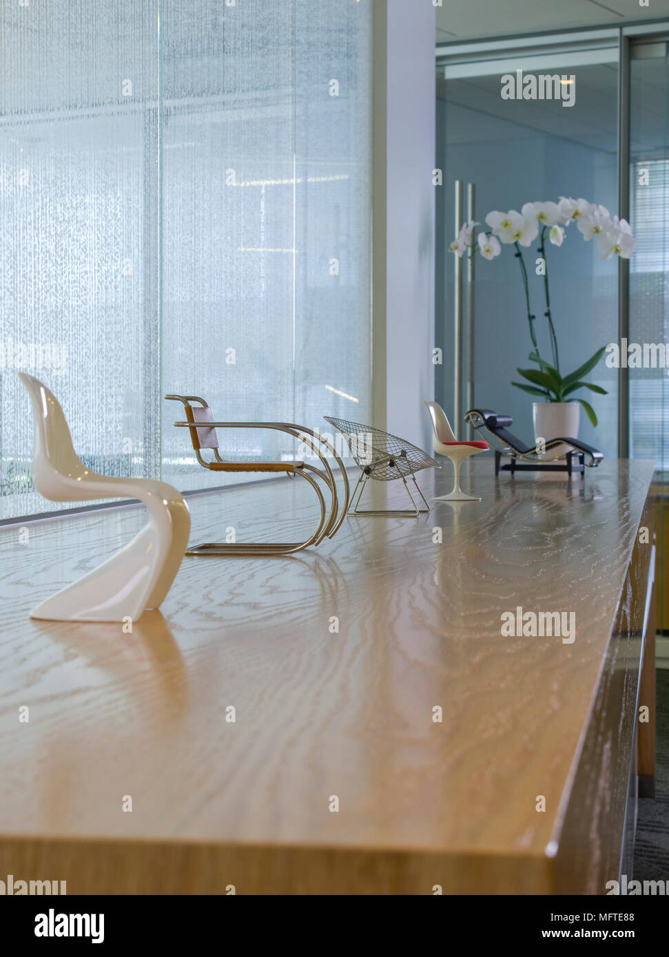 Collection of model chairs by famous designers Stock Photo - Alamy