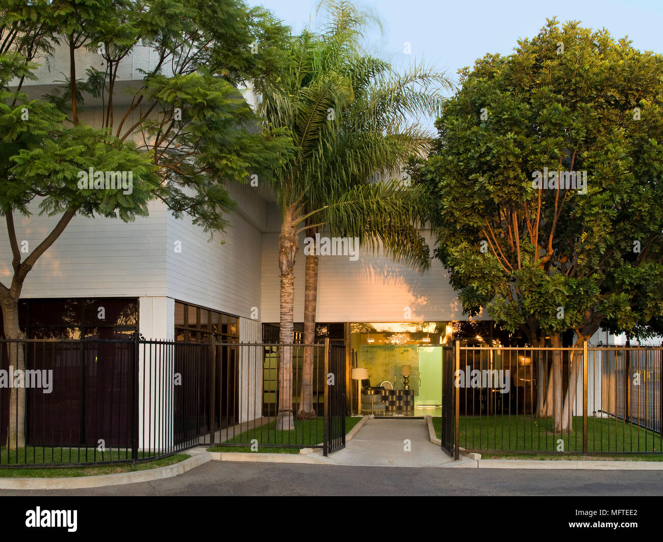 Palm trees outside hi-res stock photography and images - Alamy