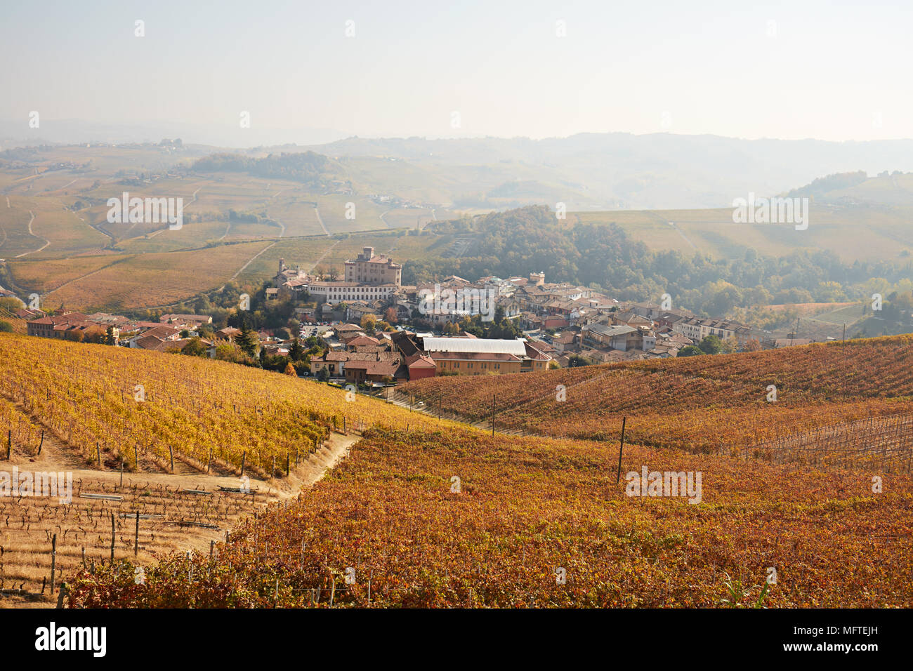 Piedmont vineyards fog hi-res stock photography and images - Alamy