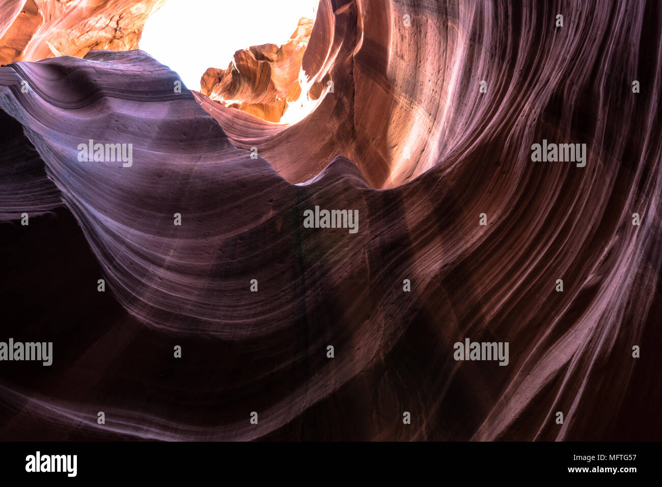 View of the inside of Antelope Canyon, Arizona Stock Photo - Alamy