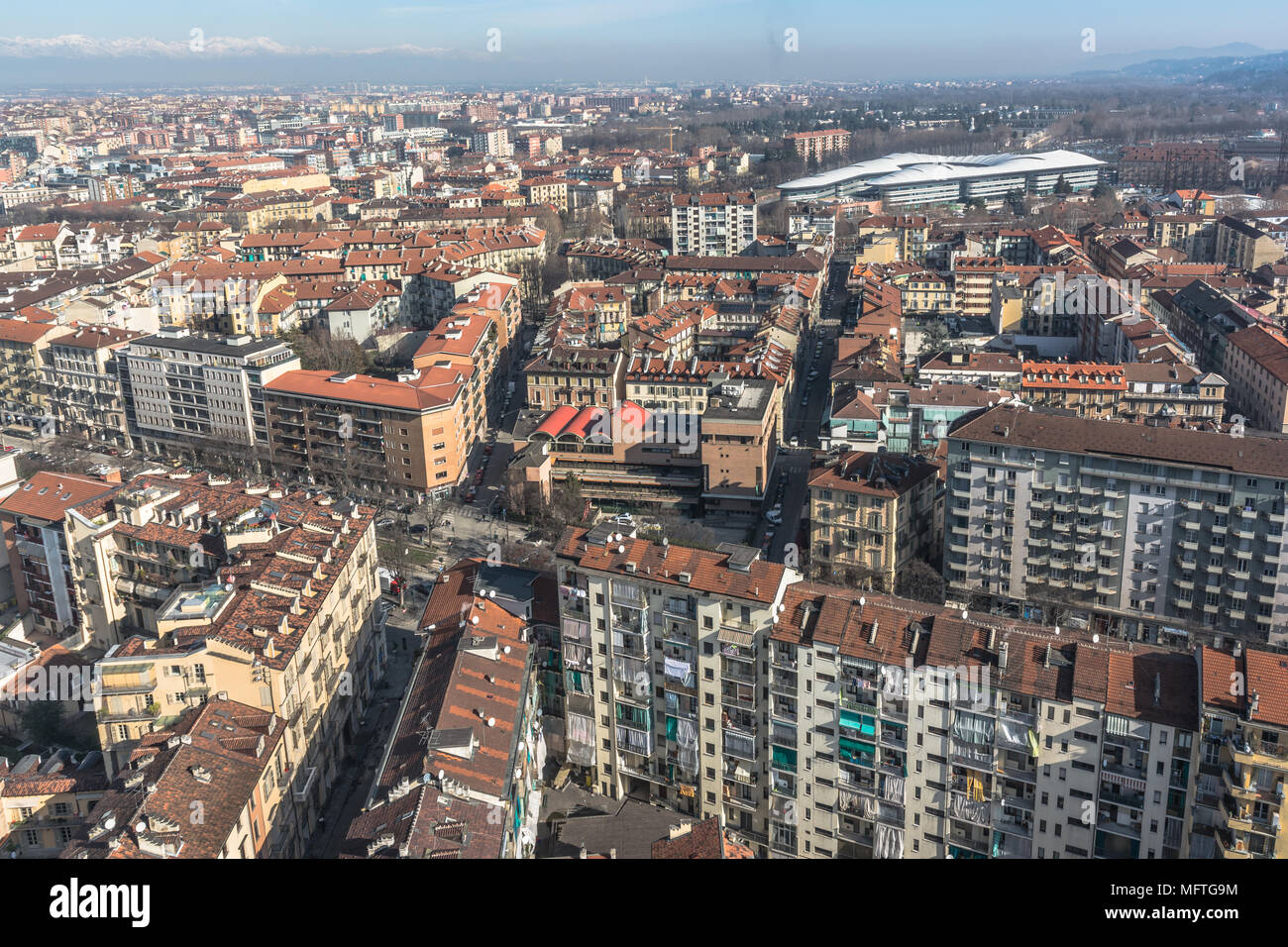 Aerial view of Turin, Italy Stock Photo - Alamy