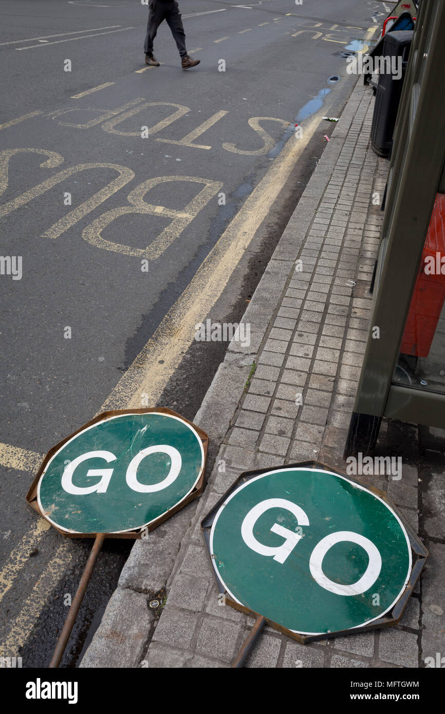 Uk abandoned road signs hi-res stock photography and images - Alamy