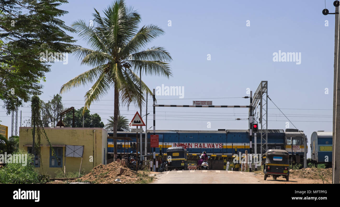 Manned level crossing hi-res stock photography and images - Alamy