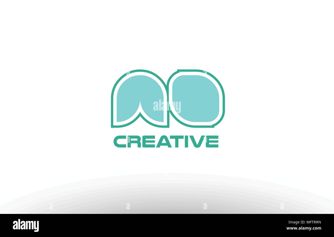 joint joined letter combination green pastel alphabet letter ao a o ...