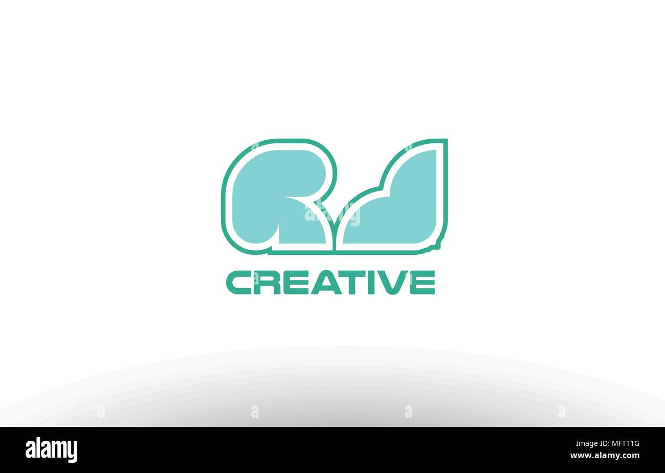 joint joined letter combination green pastel alphabet letter rj r j ...