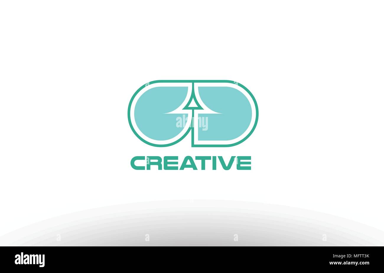 joint joined letter combination green pastel alphabet letter gd g d ...