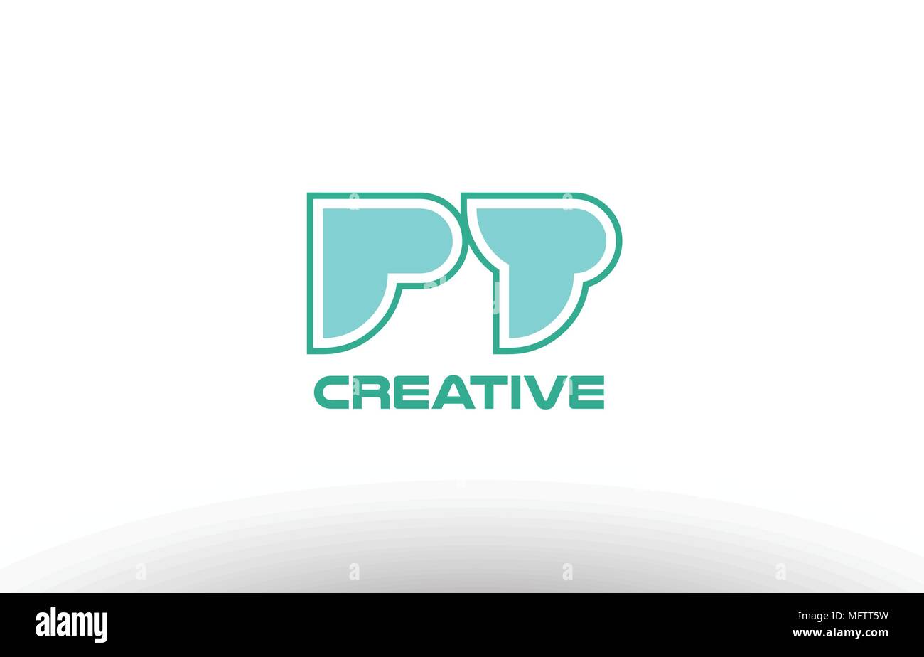 joint joined letter combination green pastel alphabet letter pt p t ...