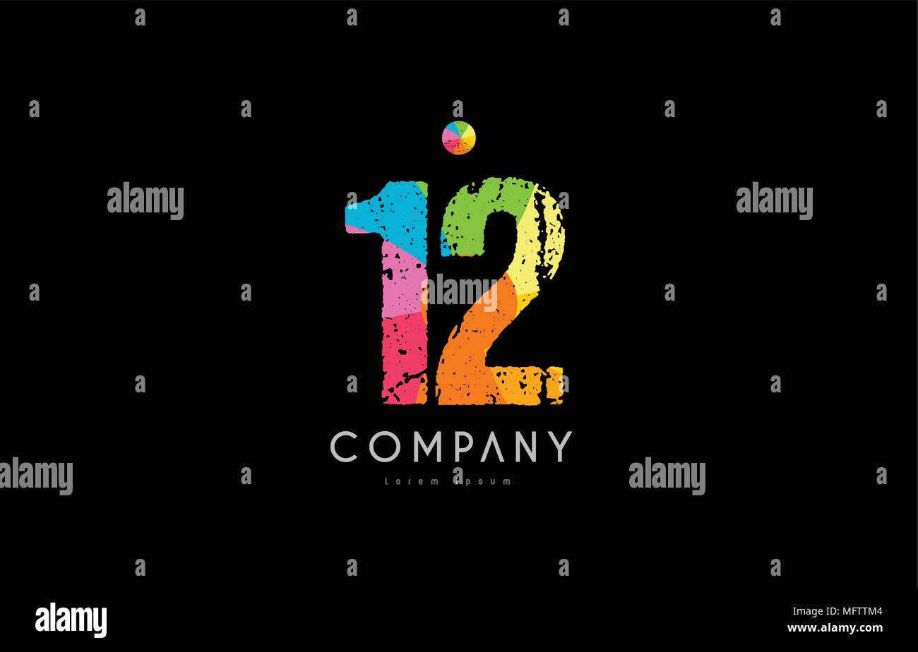 Number 12 logo hi-res stock photography and images - Alamy
