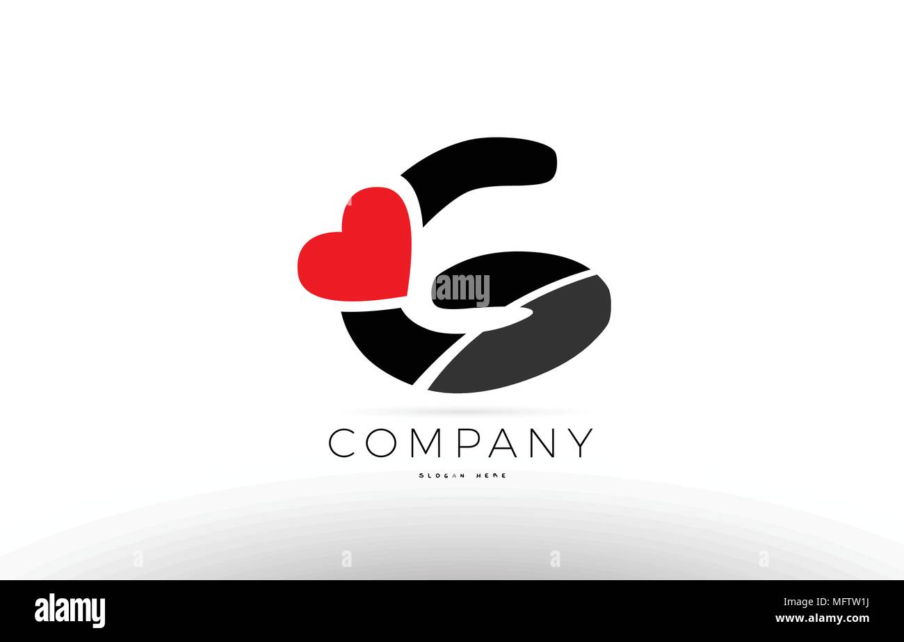 Company alphabet letter G logo design with red love heart symbol Stock ...
