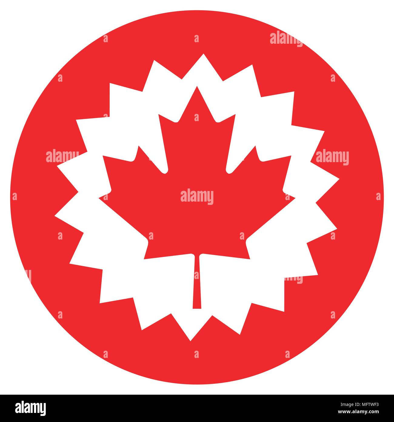Icon canadian leaf Stock Vector Images - Alamy