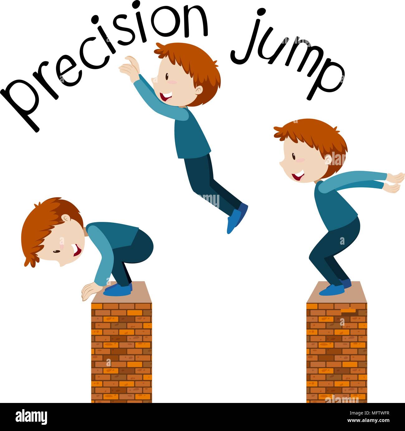 Motion action exercise at gym Stock Vector Images - Alamy