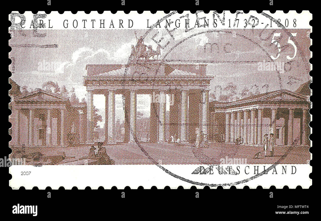 Germany - stamp 2007: Color edition on Anniversaries, shows Carl ...