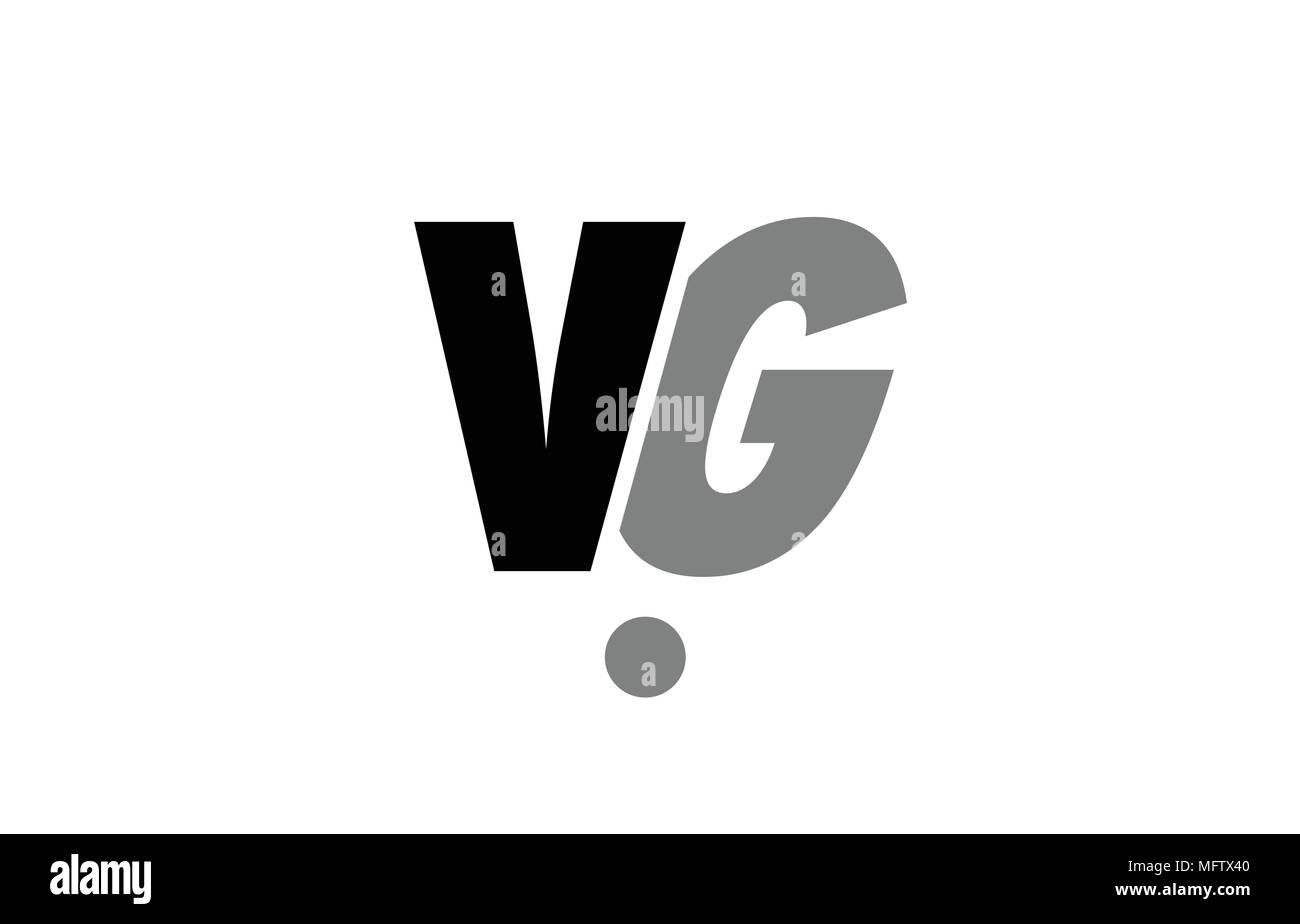 creative logo icon combination of alphabet letter vg v g in black and ...