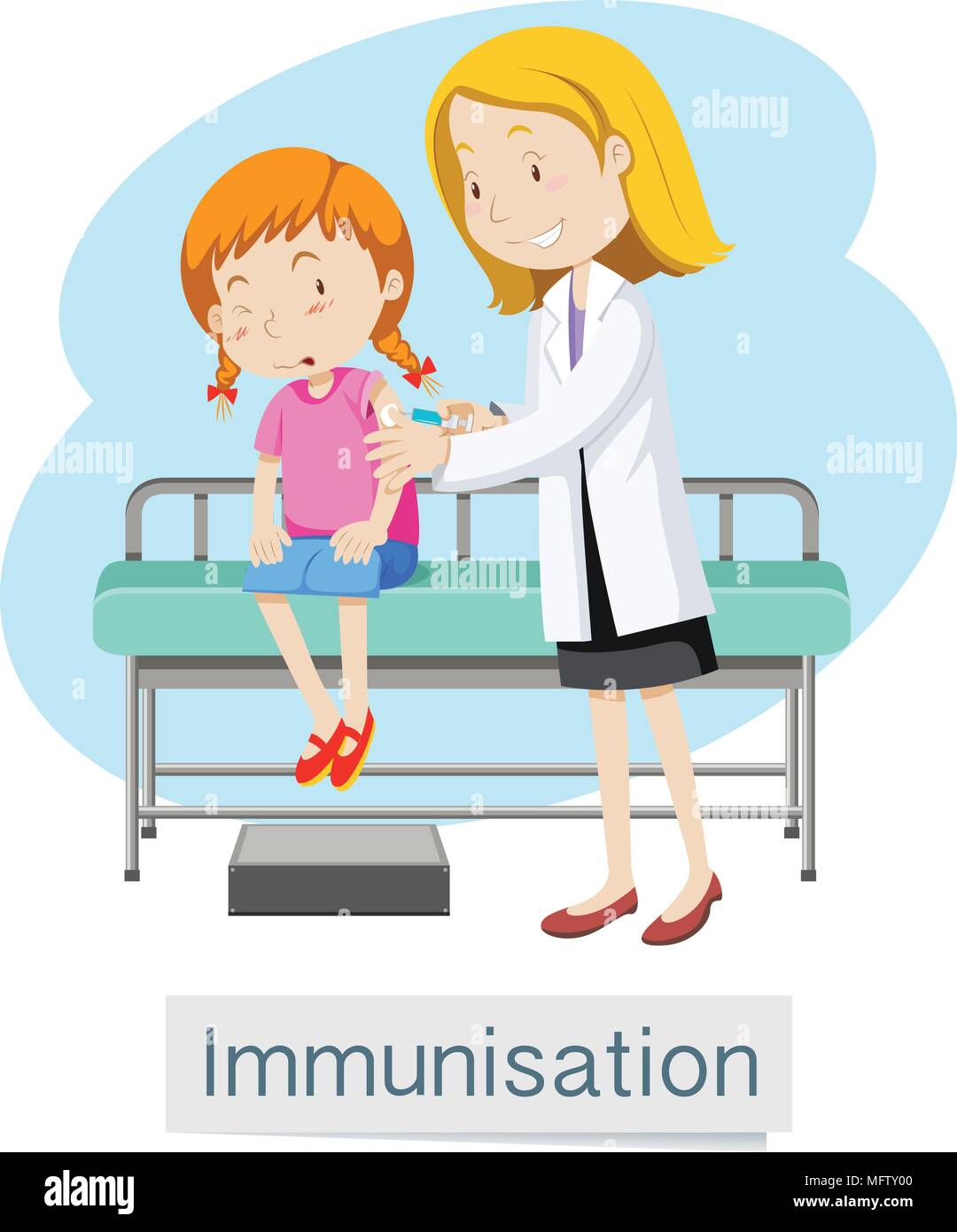 Doctor having medical treatment Stock Vector Images - Alamy