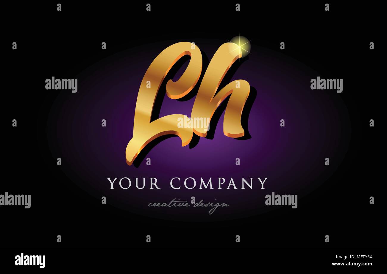 Letter lh logo hi-res stock photography and images - Alamy