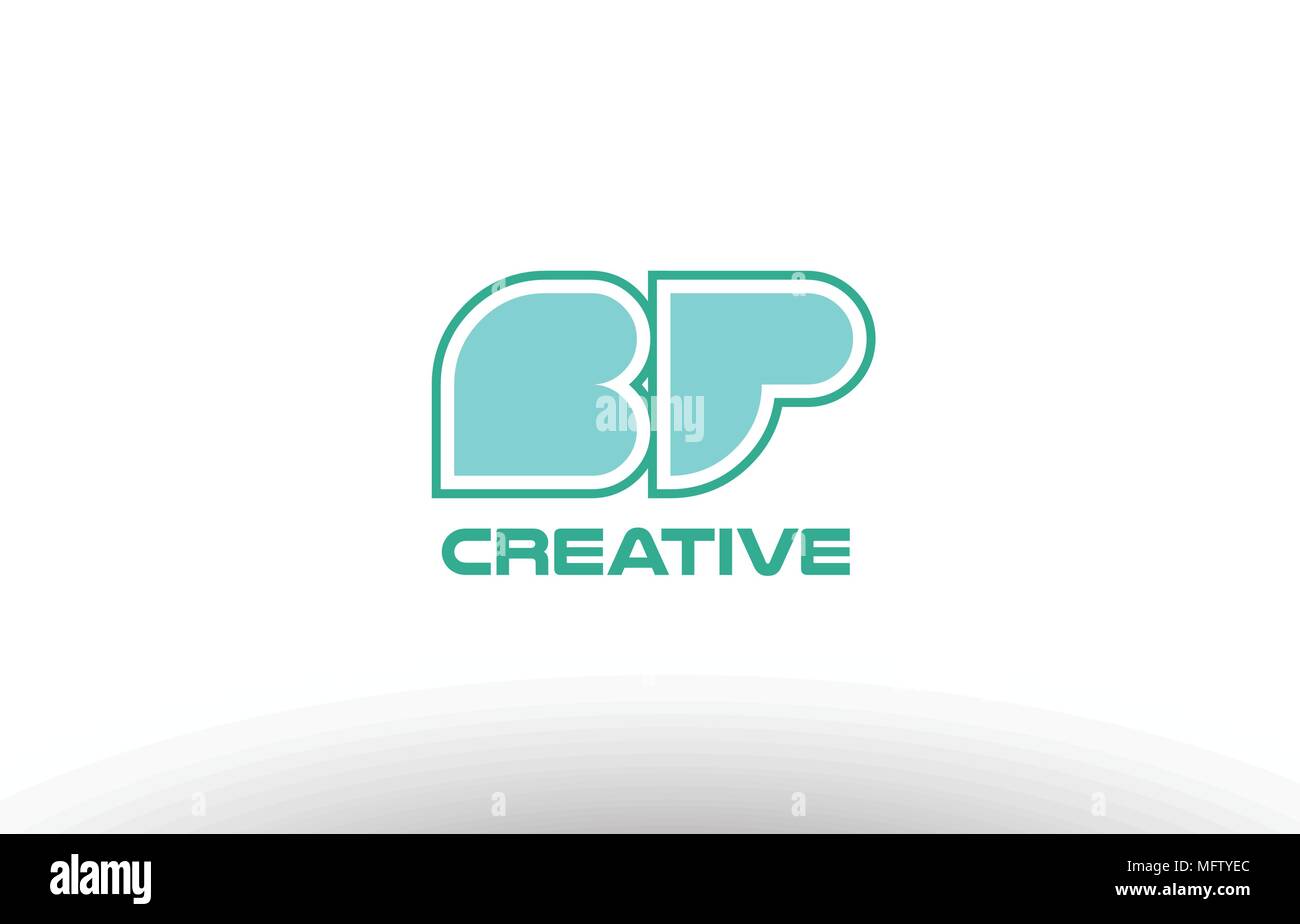 joint joined letter combination green pastel alphabet letter bp b p ...