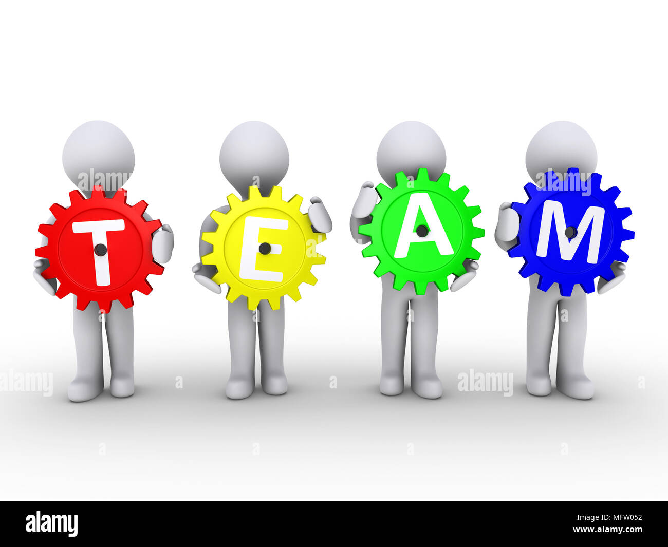 Men holding word team hi-res stock photography and images - Alamy