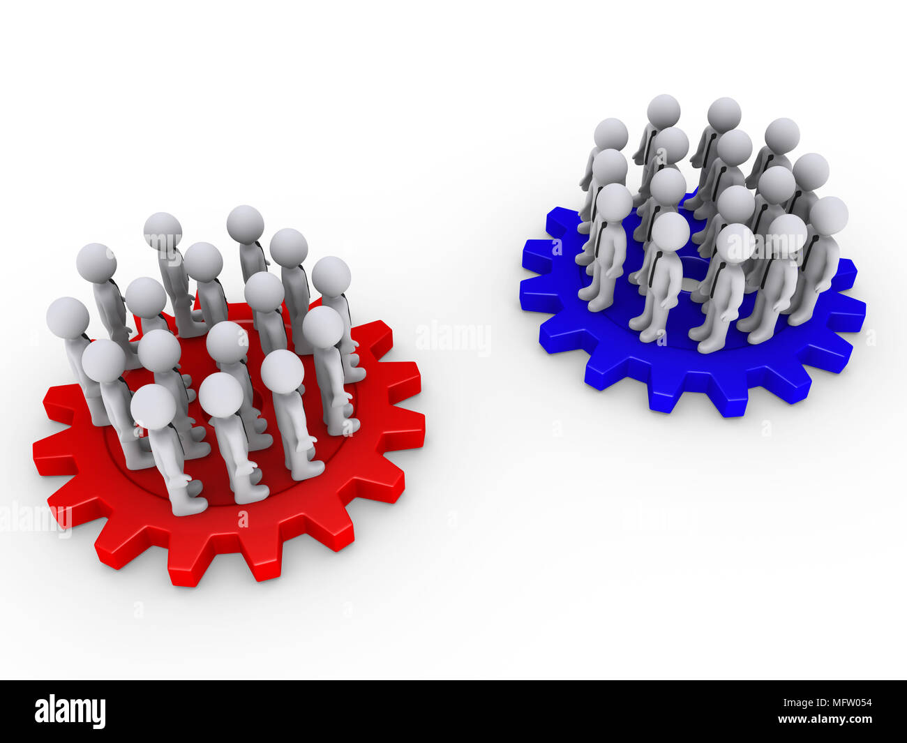 Different colored 3d people hi-res stock photography and images - Alamy