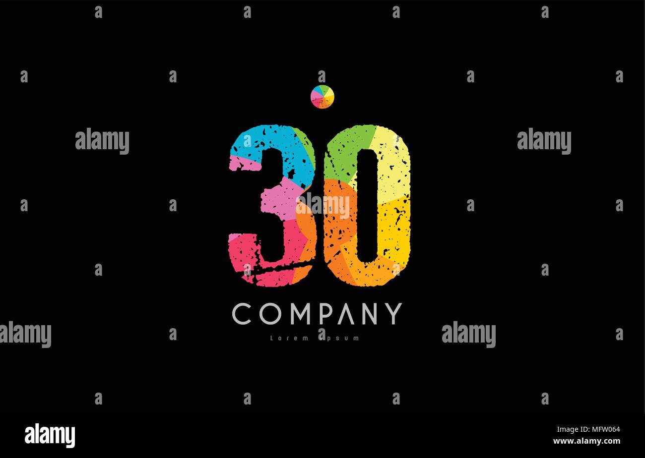 Number 30 abstract Stock Vector Images - Alamy