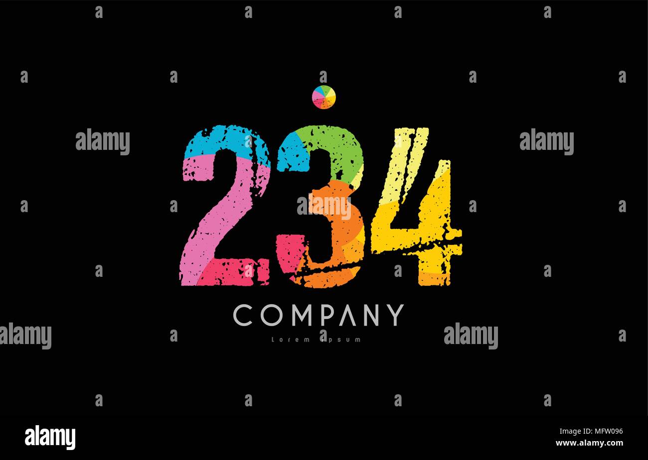 Number 234 Stock Vector Images - Alamy