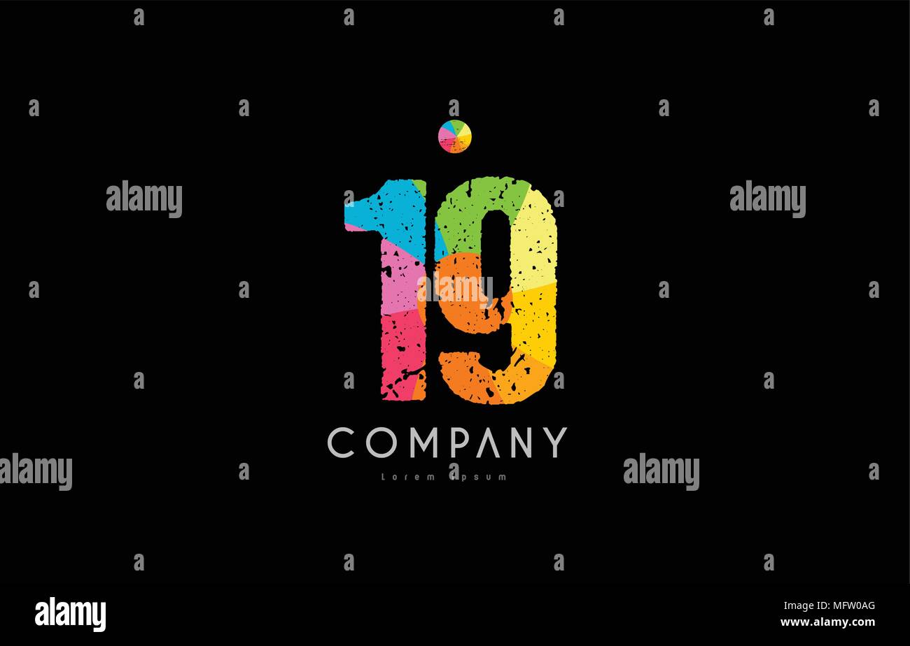 Number 19 Stock Vector Images - Alamy