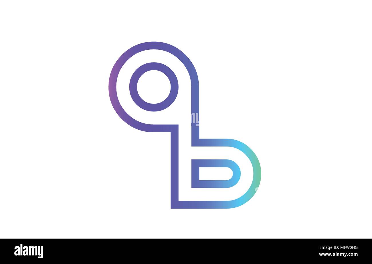 AB A B letter logo combination alphabet vector creative company icon ...