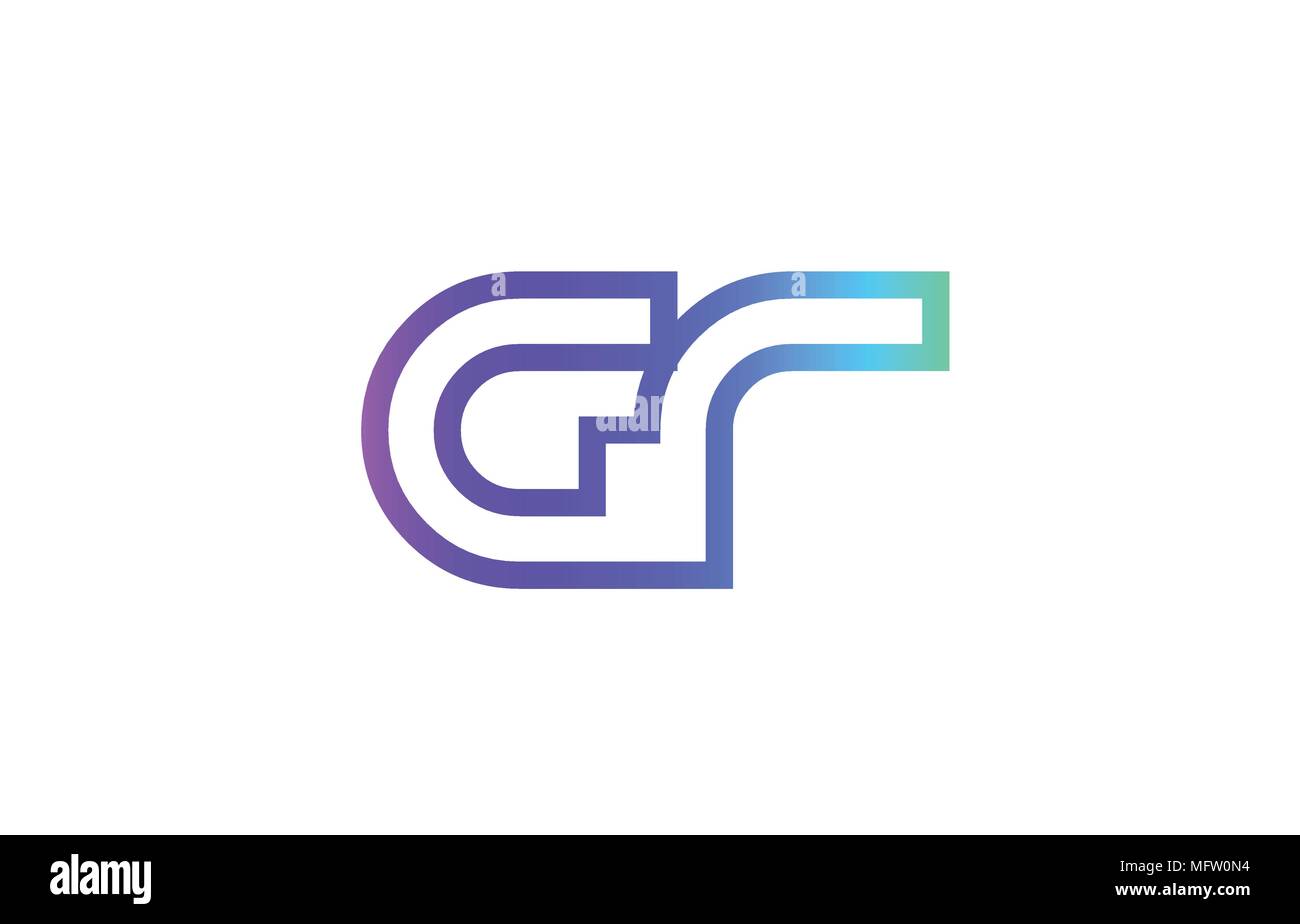 GR G R letter logo combination alphabet vector creative company icon ...