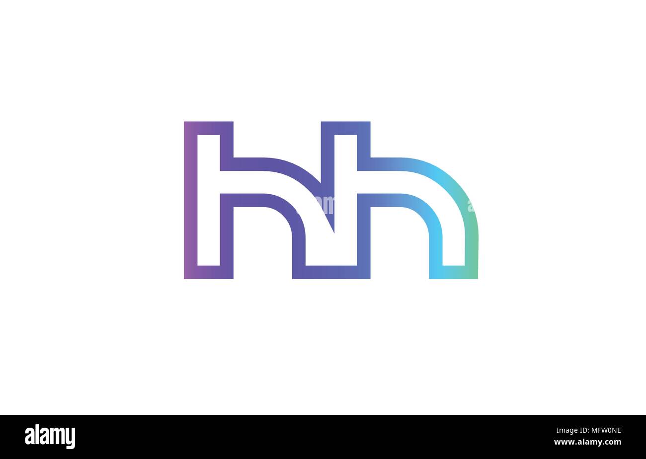 HH H H letter logo combination alphabet vector creative company icon ...
