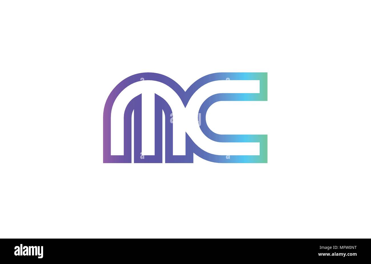 MC M C letter logo combination alphabet vector creative company icon ...