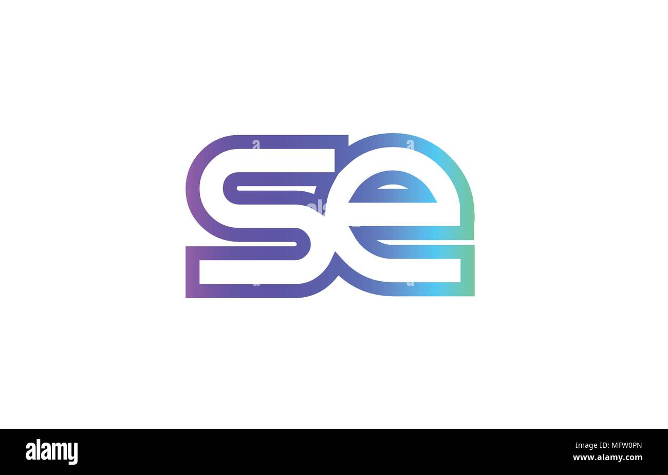 SE S E letter logo combination alphabet vector creative company icon ...