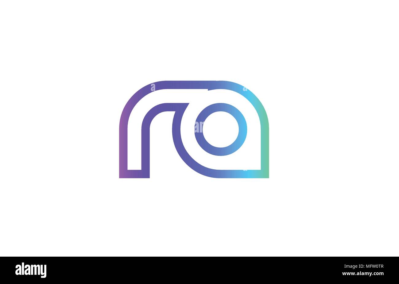 RA R A letter logo combination alphabet vector creative company icon ...