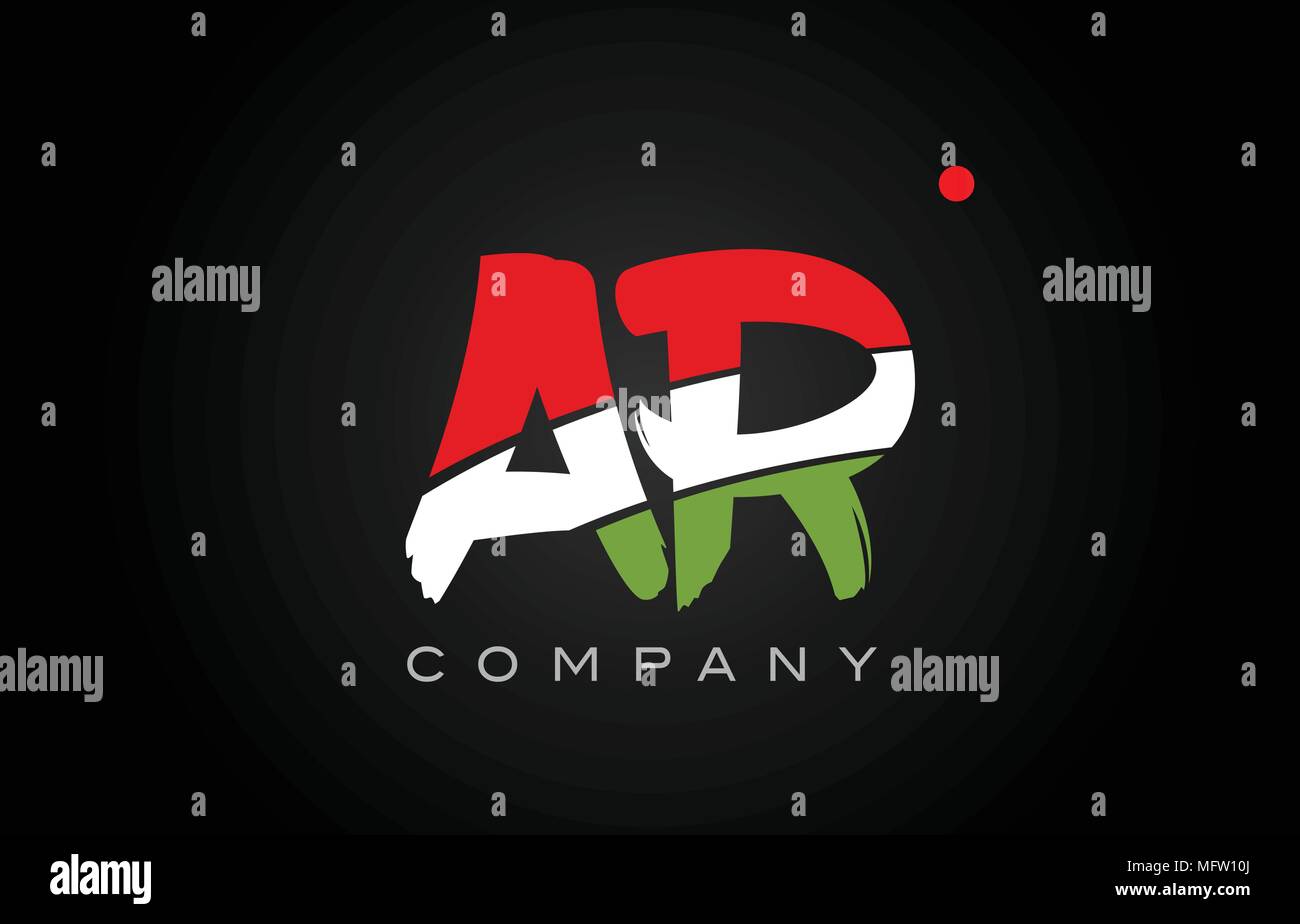 AR A R letter logo combination alphabet vector creative company icon ...