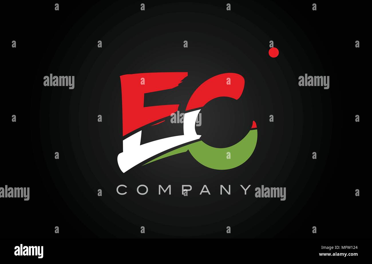 EC E C letter logo combination alphabet vector creative company icon ...