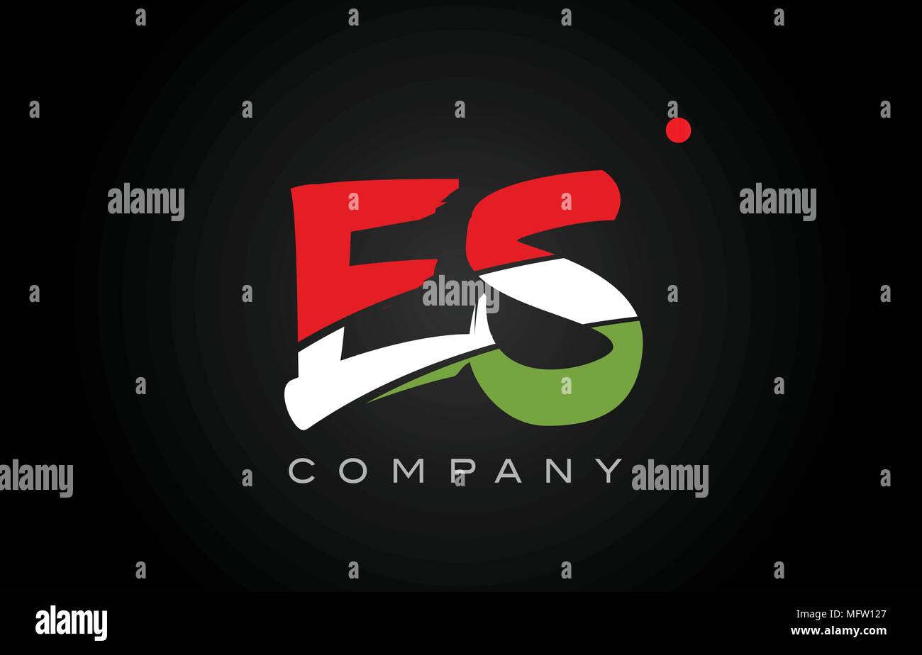 ES E S letter logo combination alphabet vector creative company icon ...