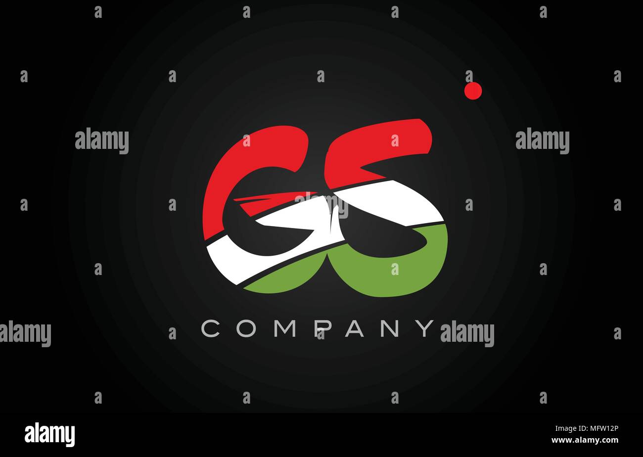 GS G S letter logo combination alphabet vector creative company icon ...