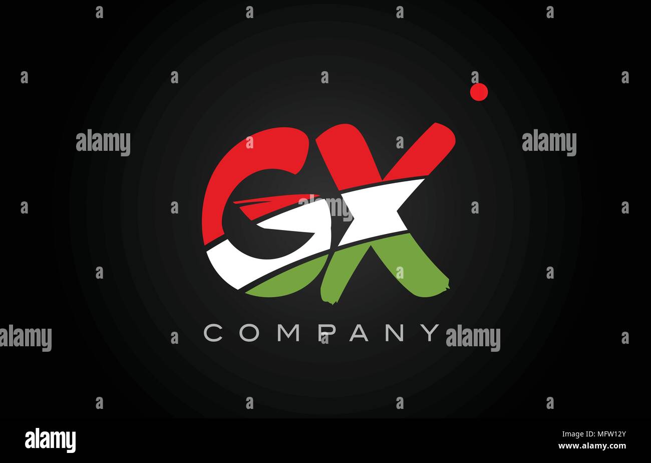 GX G X letter logo combination alphabet vector creative company icon ...