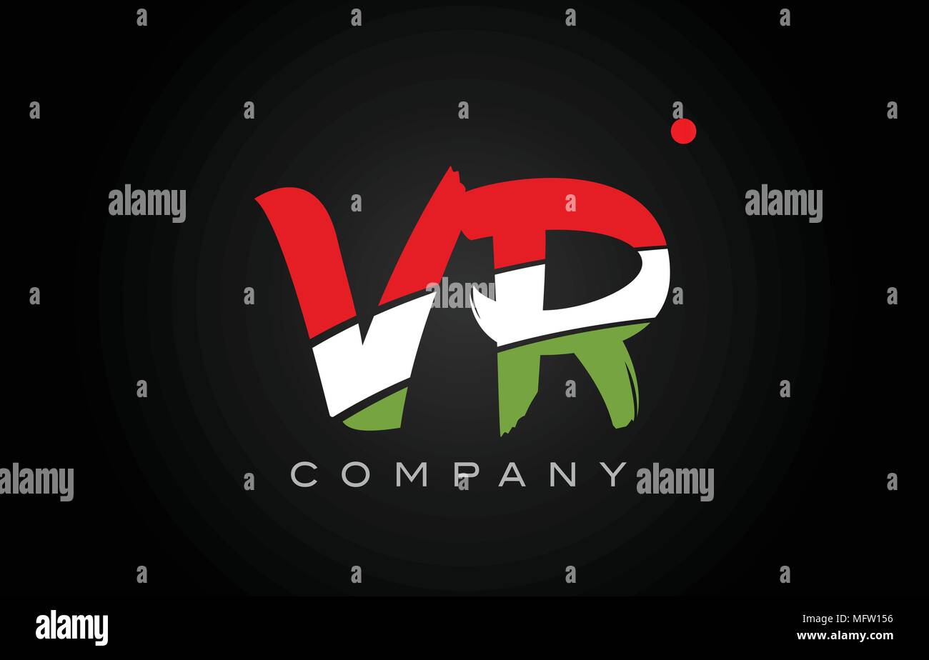 VR V R letter logo combination alphabet vector creative company icon ...