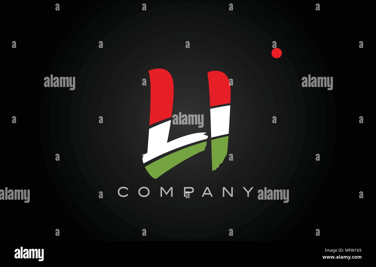 LI L I letter logo combination alphabet vector creative company icon ...