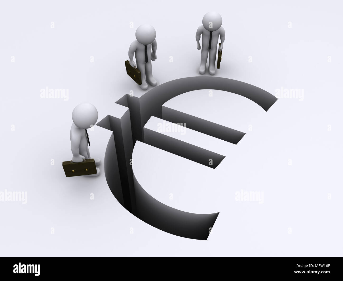 3d cgi symbol euro euro hi-res stock photography and images - Alamy