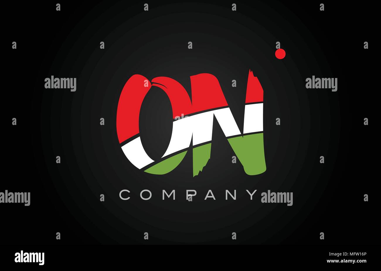 ON O N letter logo combination alphabet vector creative company icon ...