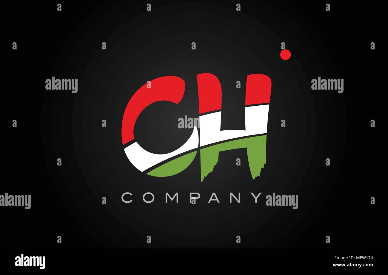 CH C H letter logo combination alphabet vector creative company icon ...