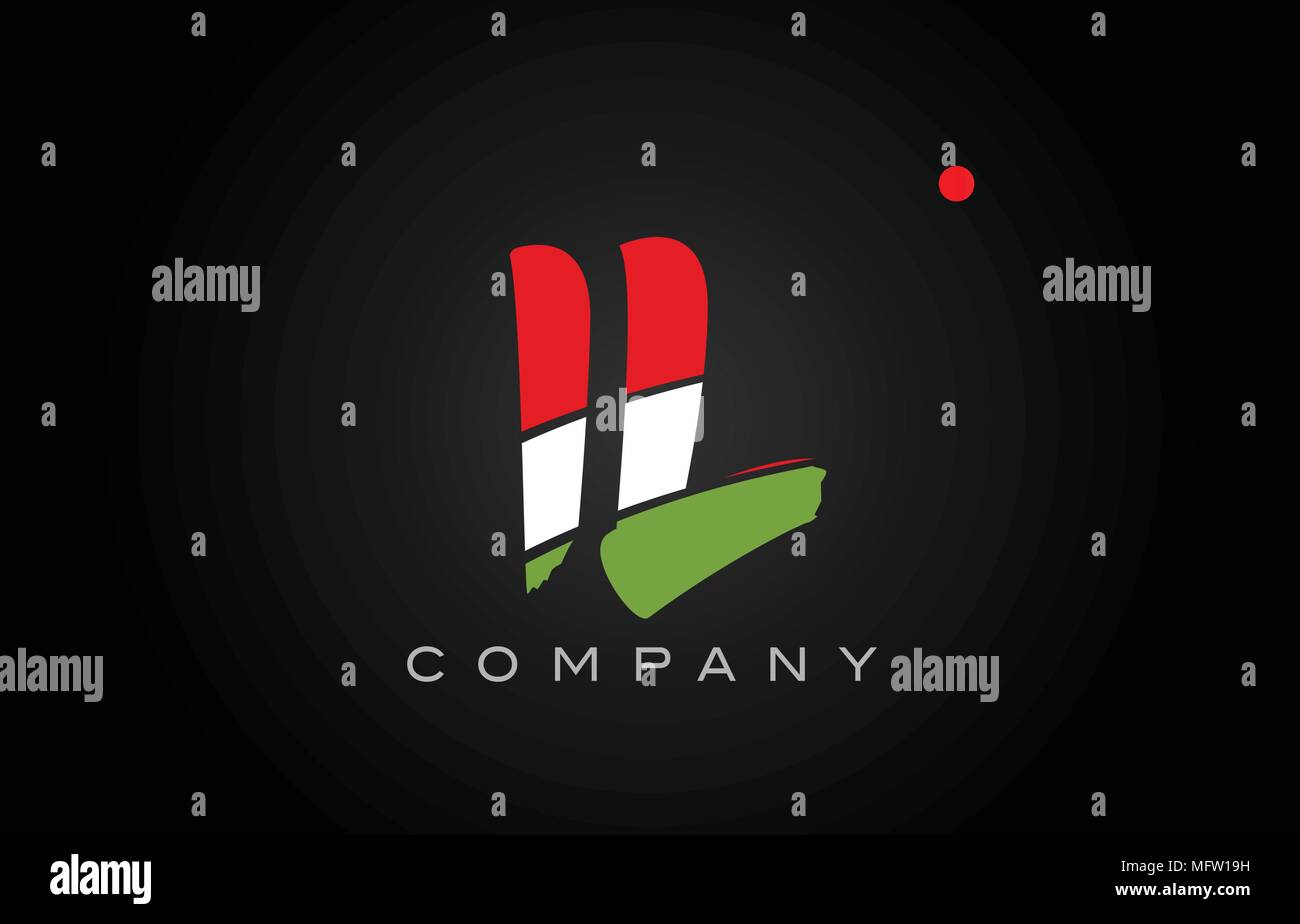 IL I L letter logo combination alphabet vector creative company icon ...