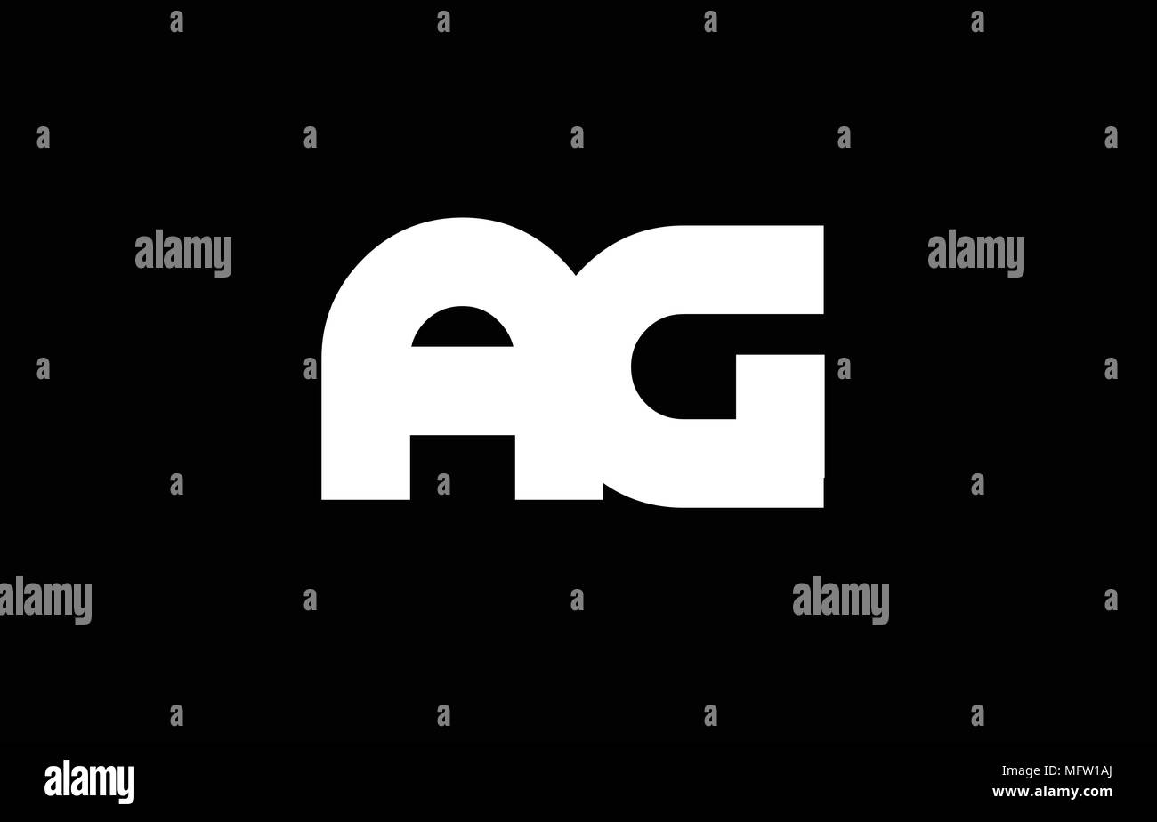 AG A G letter logo combination alphabet vector creative company icon ...