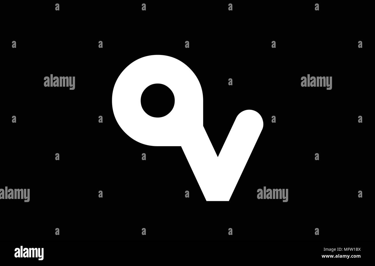 AV A V letter logo combination alphabet vector creative company icon ...