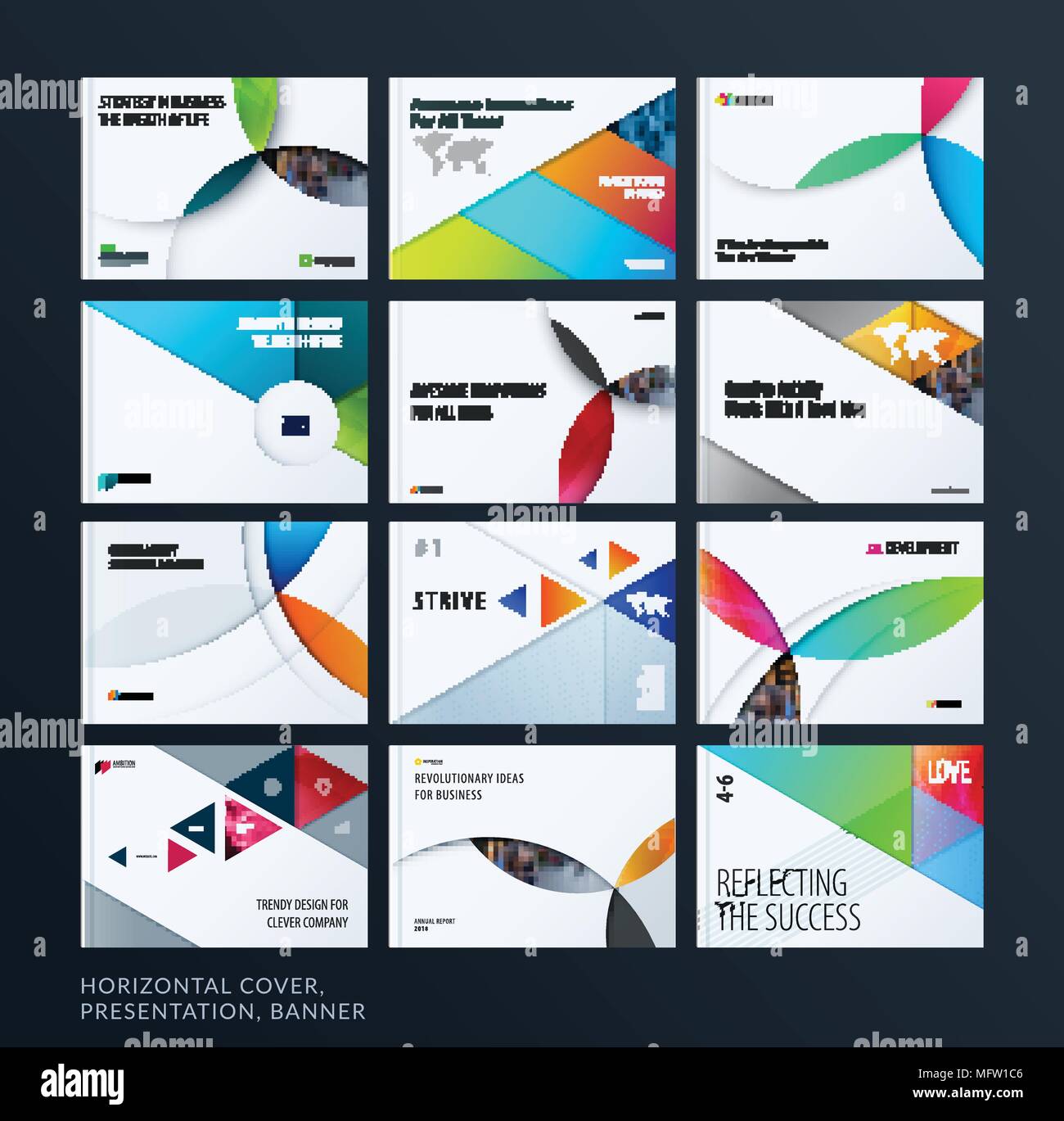 Tech corporate material brochure Stock Vector Images - Alamy