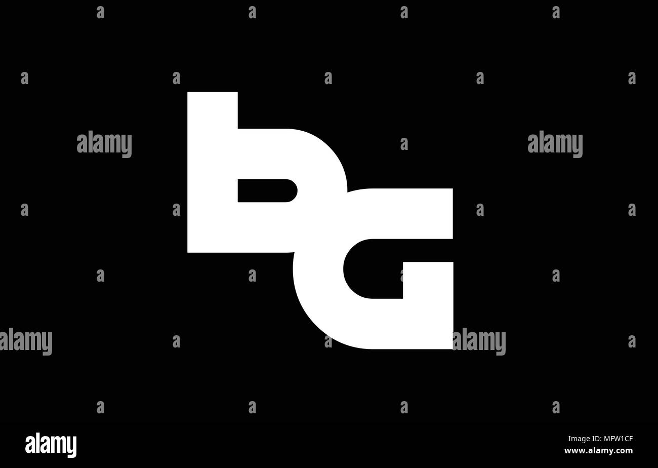 BG B G letter logo combination alphabet vector creative company icon ...