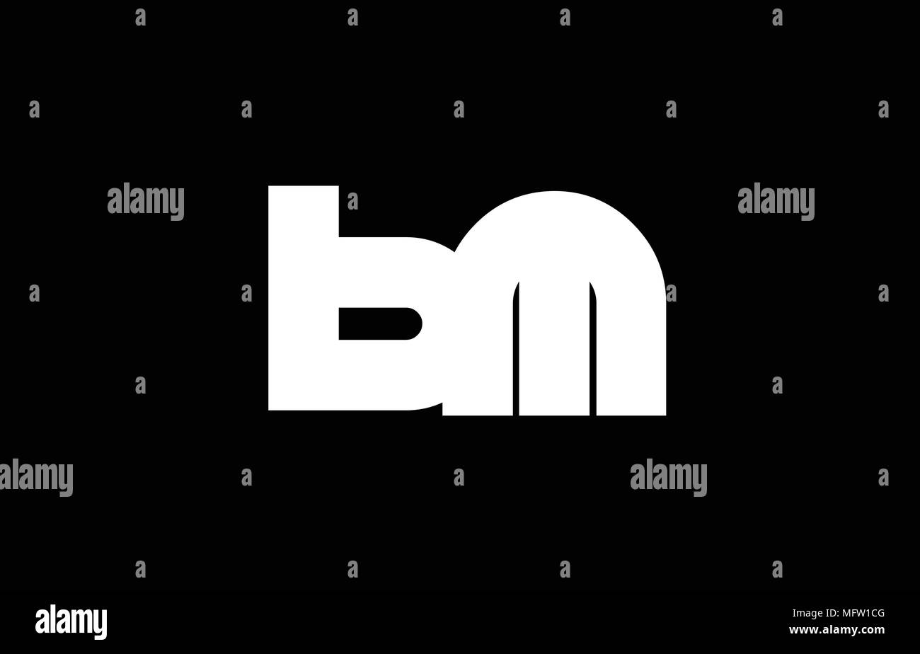 BM B M letter logo combination alphabet vector creative company icon ...