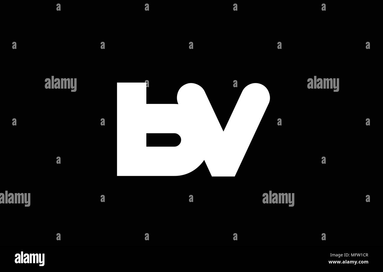 BV B V letter logo combination alphabet vector creative company icon ...